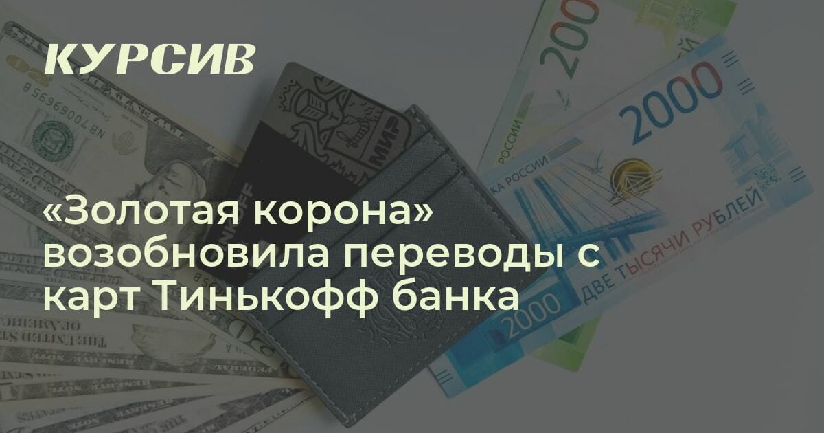 Какой сервис возобновил переводы с карт Тинькофф банка
