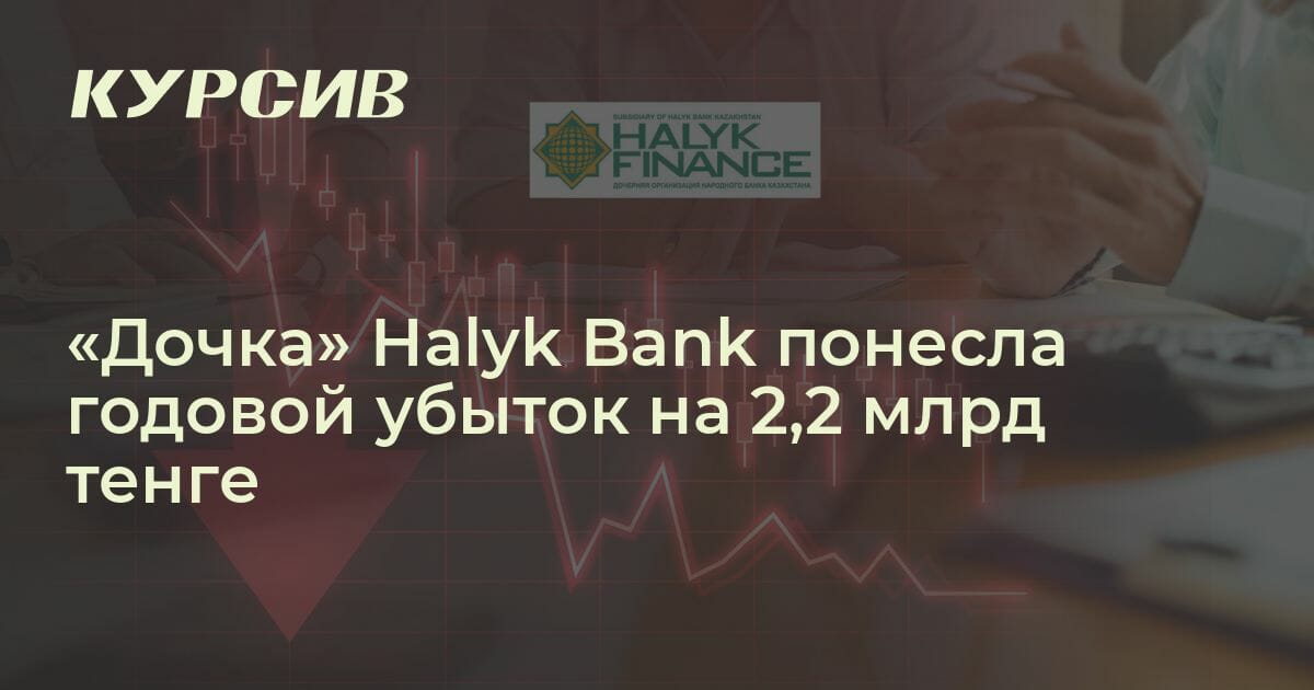 Halyk Finance понесла убыток в 2022 году
