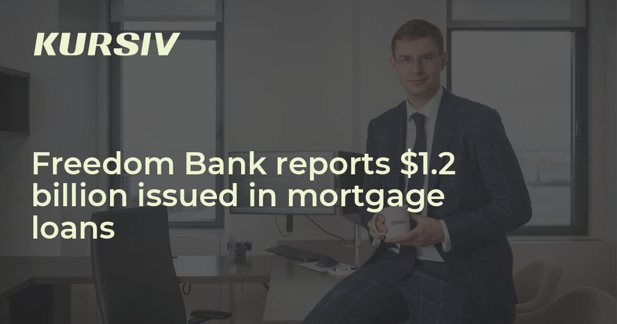 Freedom Bank reports $1.2 billion issued in mortgage loans — - 01.04. ...