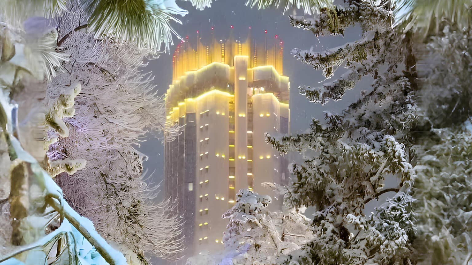 Snow queen of Almaty: Iconic hotel taking over social media