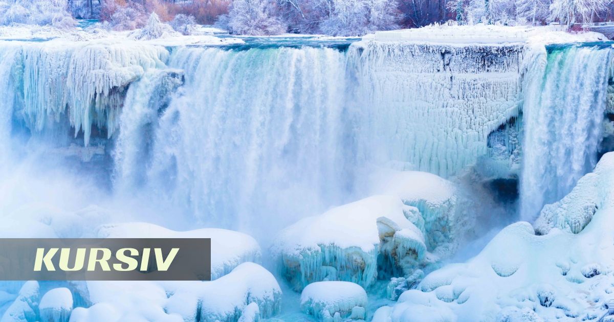 Frozen Niagara Falls draw tourists as bomb cyclone hits US